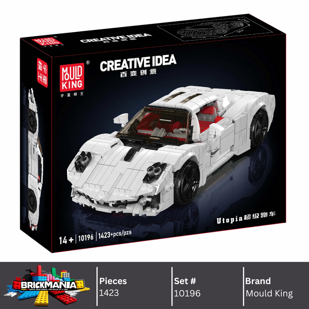 Mould King 10196 Italian Hypercar Building Toy Set | 1423 PCS – Brickmania