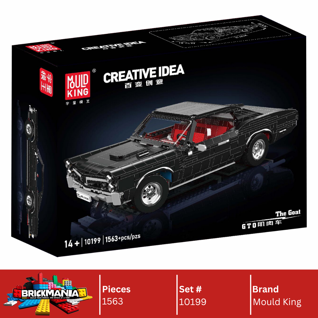 Mould King 10199 Wheels GTO Classic Muscle Car Model Building Toy Set ...