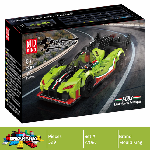 Mould King 27097 Lambo SC63 Supercar Building Toy Set | 399 PCS ...
