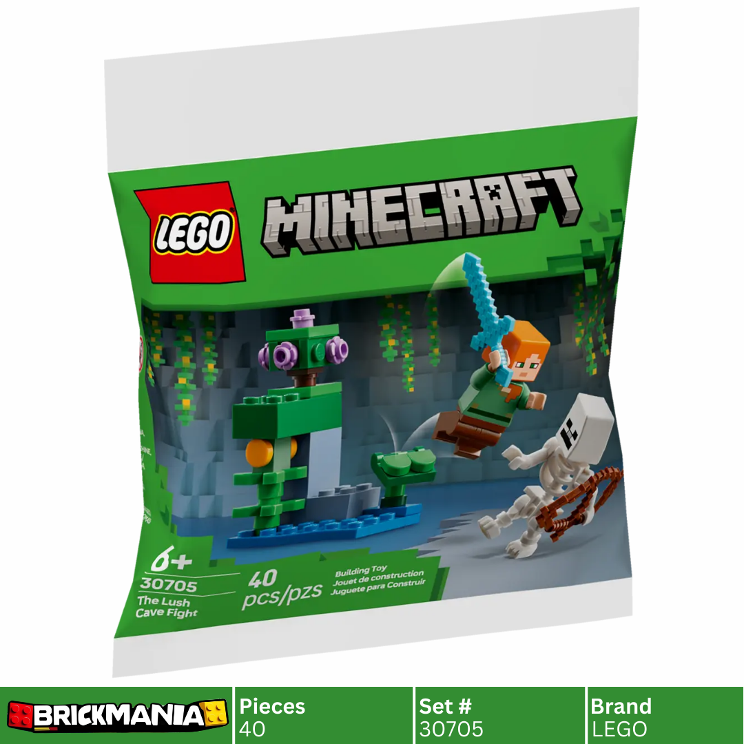 LEGO 30705 Minecraft The Lush Cave Fight | 40 PCS – Brickmania