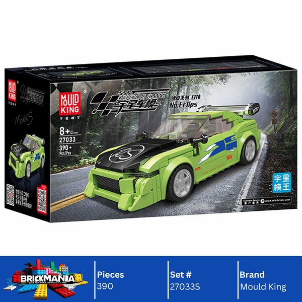 Mould King 27033S Eclipse GS Green Model Car Building Toy Set | 390 PC ...