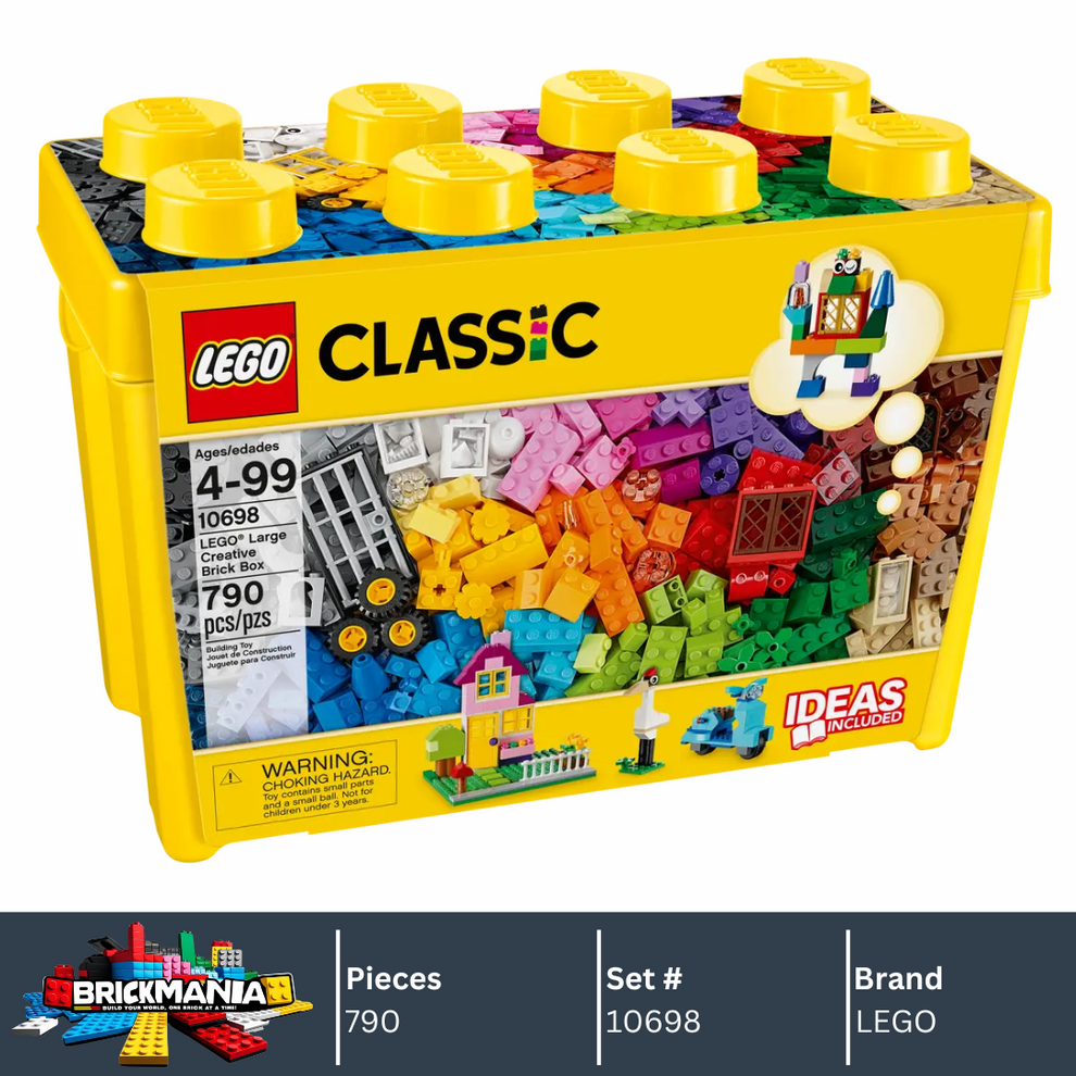 LEGO 10698 Classic Large Creative Brick Box | 790 PCS – Brickmania