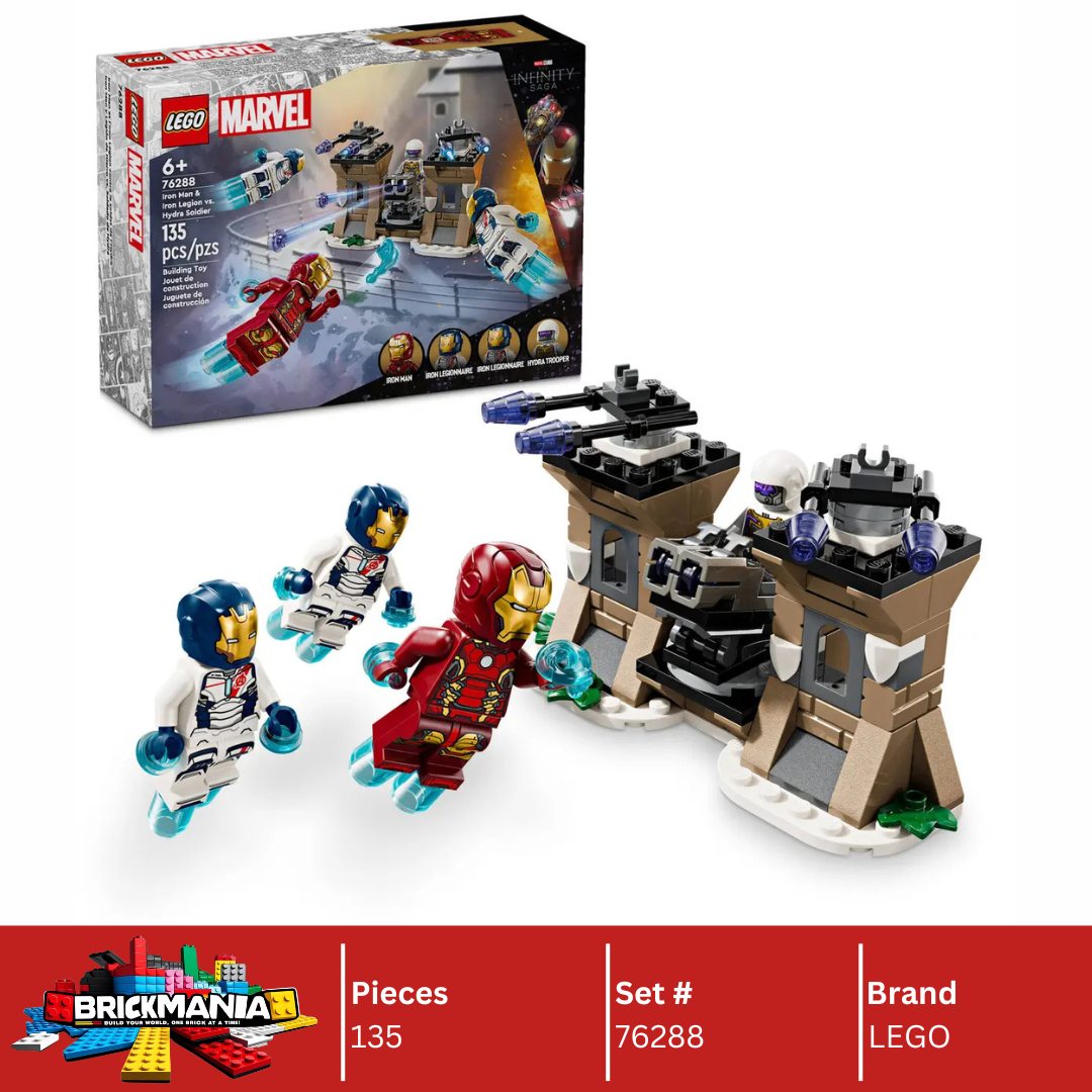 LEGO 76288 Marvel Iron Man & Iron Legion vs. Hydra Soldier | 135 PCS ...