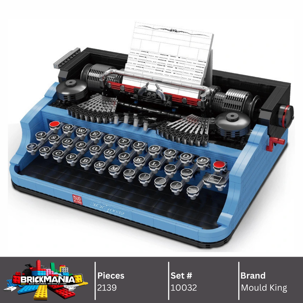 Mould King 10032 Retro Typewriter Building Toy Set | 2139 PCS – Brickmania