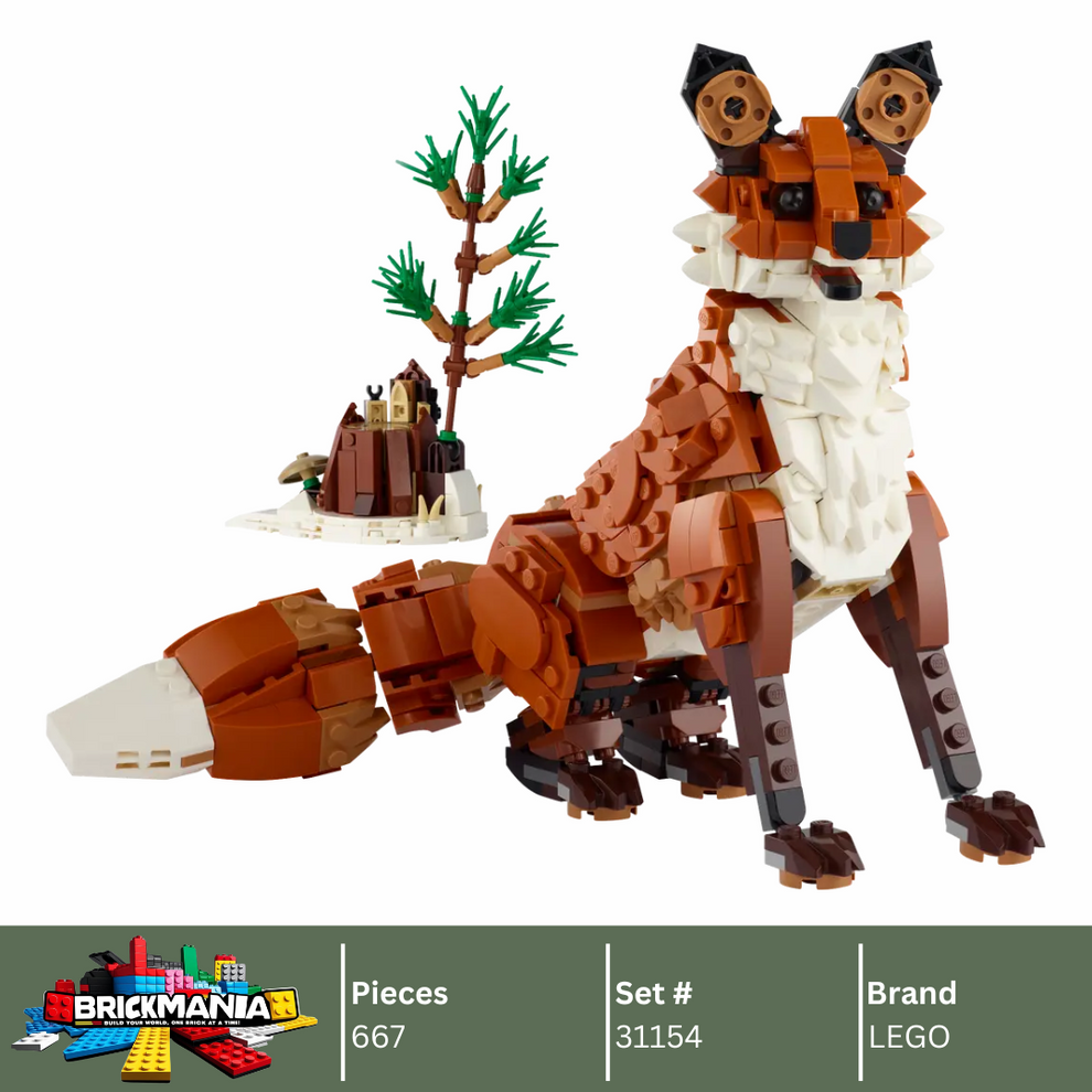 LEGO 31154 Forest Animals: Red Fox | 667 PCS – Brickmania