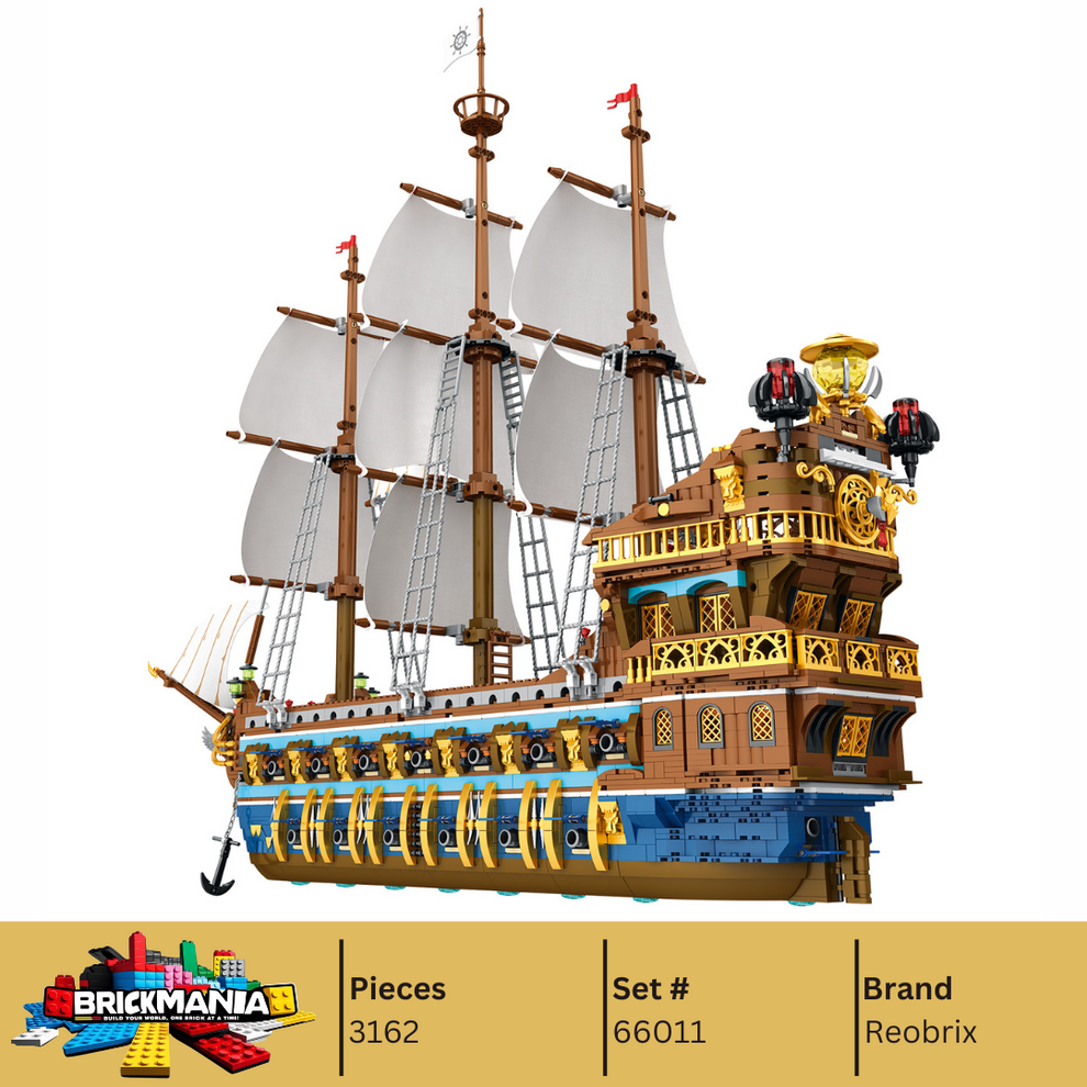 Reobrix 66011 The Royal Fleet Building Toy Set | 3162 PCS – Brickmania