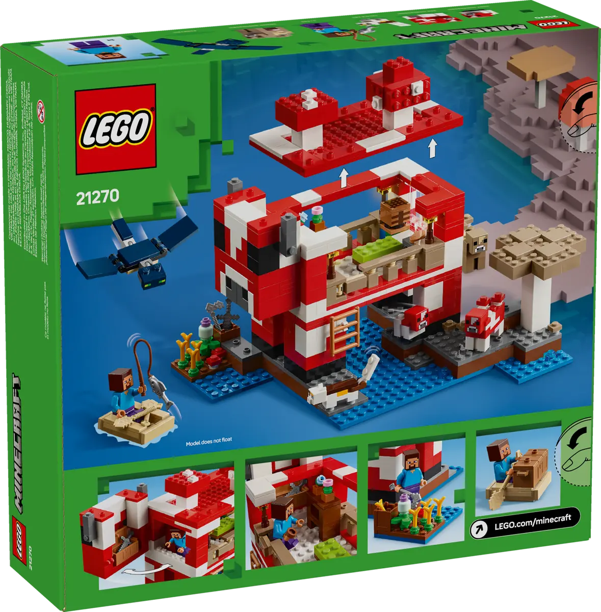 LEGO 21270 Minecraft The Mooshroom House | 500 PCS – Brickmania