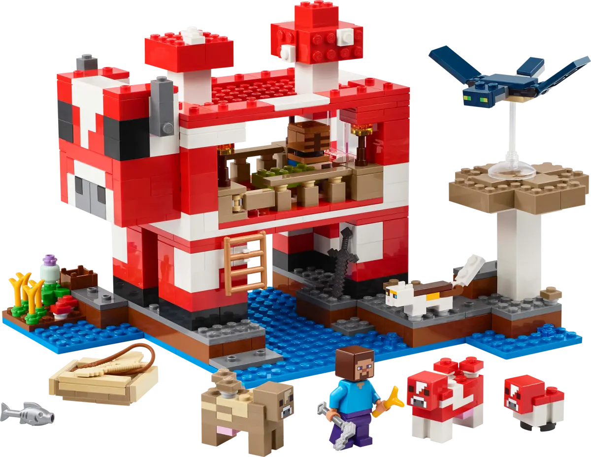 LEGO 21270 Minecraft The Mooshroom House | 500 PCS – Brickmania