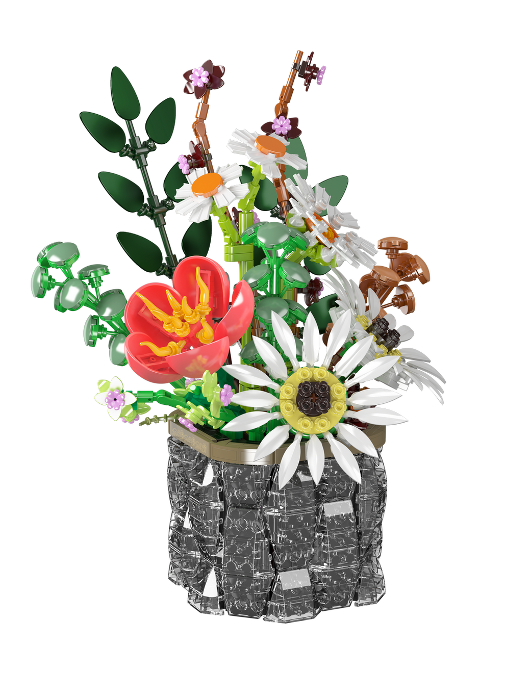 Mould King 24107 Daisy Flowerpot Botanical Building Toy Set | 1157 PCS ...