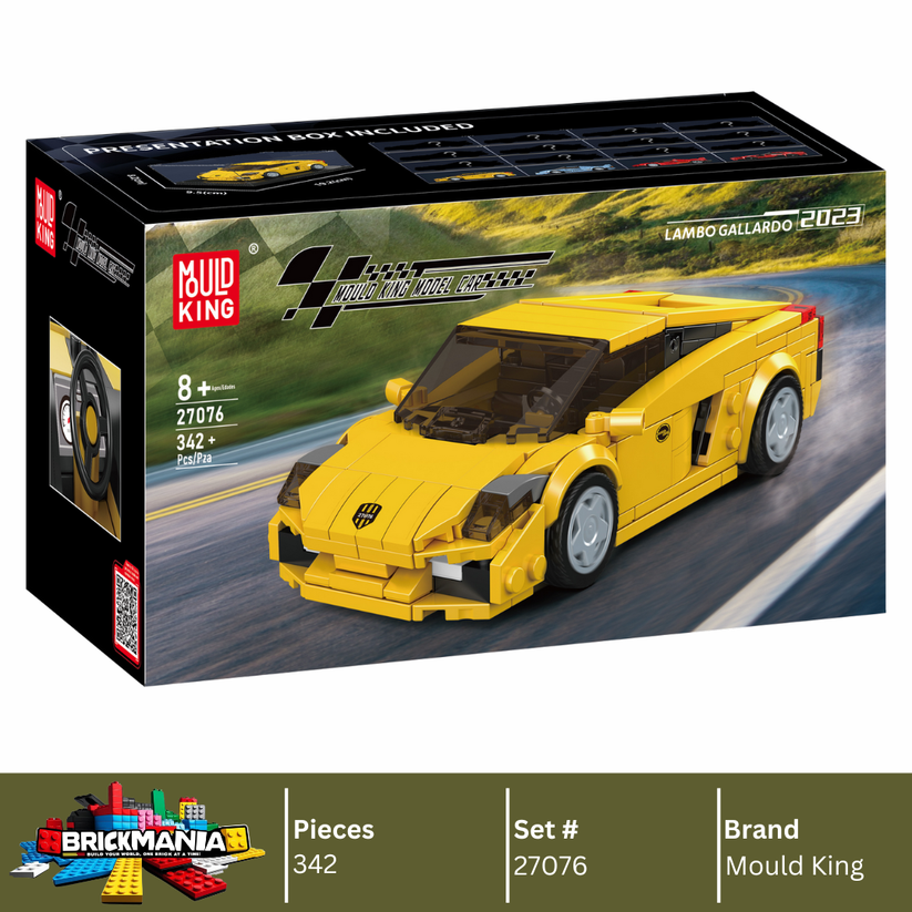 Mould King 27076 Lambo Gallardo Car Model Building Toy Set | 342 PCS ...