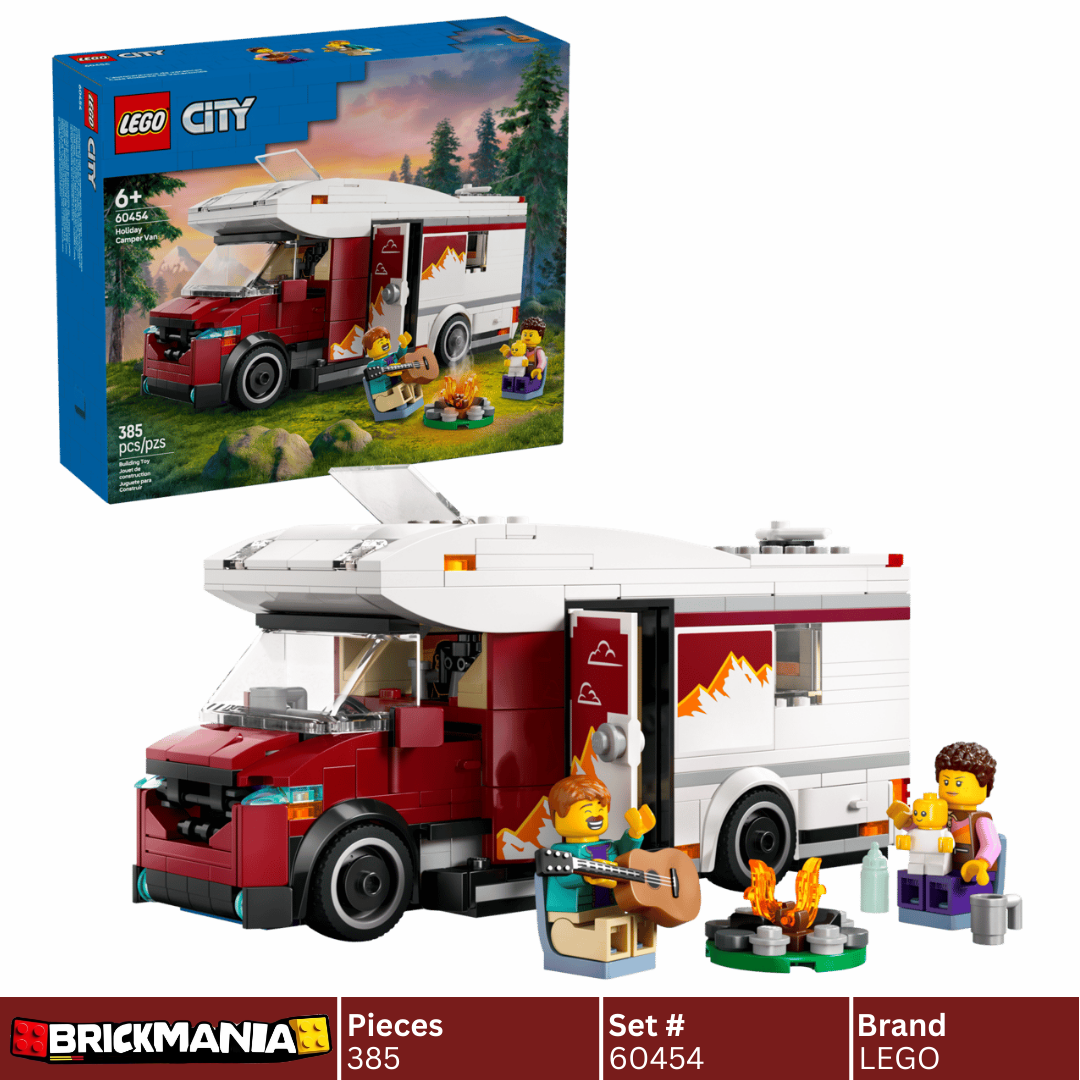 LEGO 60454 City Holiday Adventure Camper Van | 385 PCS – Brickmania