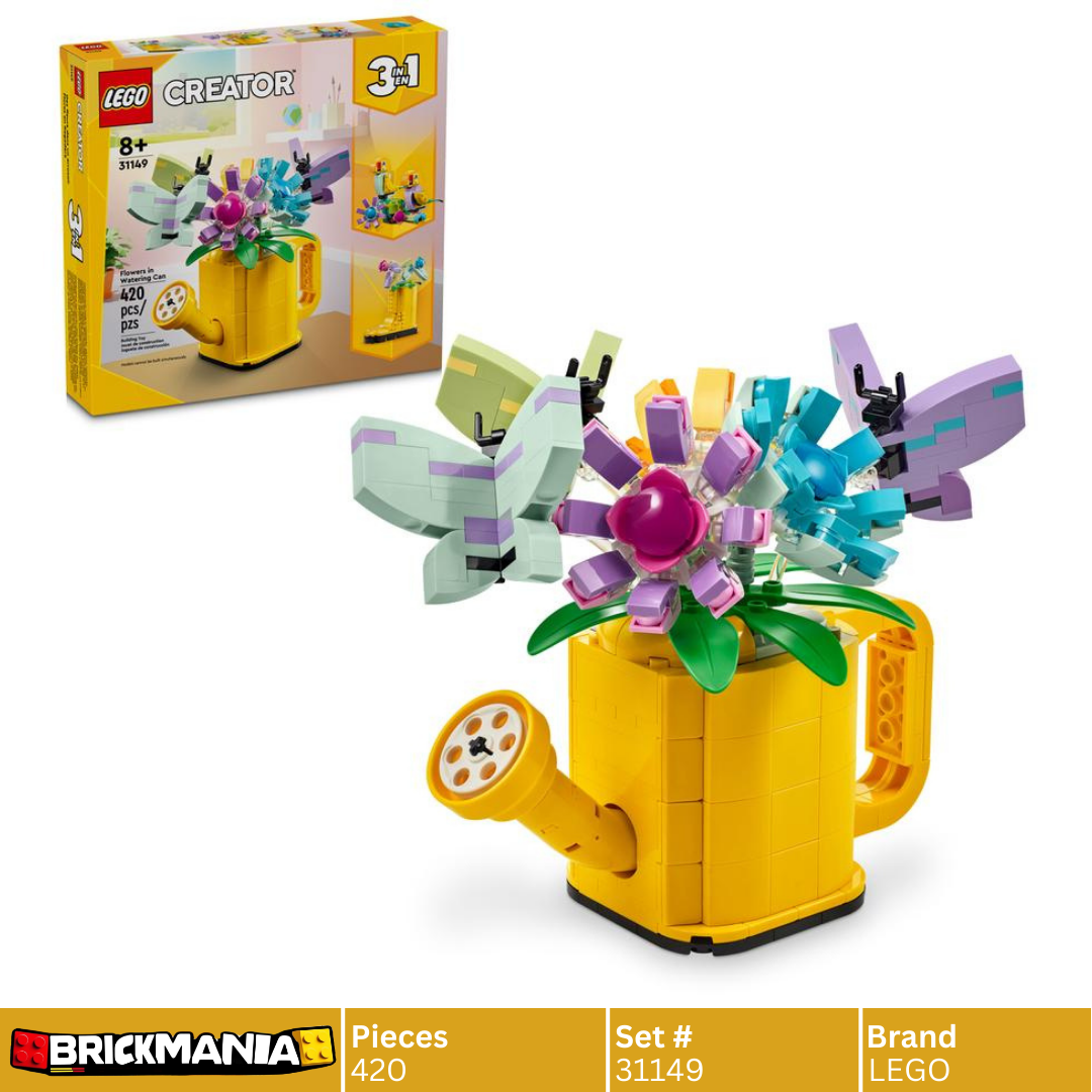 LEGO 31149 Creator 3-in-1 Flowers in Watering Can | 420 PCS – Brickmania