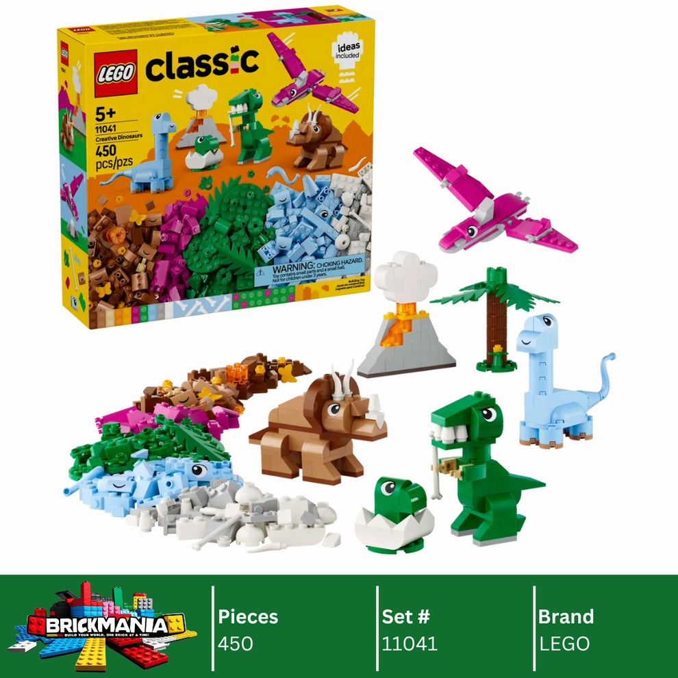 LEGO 11041 Creative Dinosaurs | 450 PCS – Brickmania