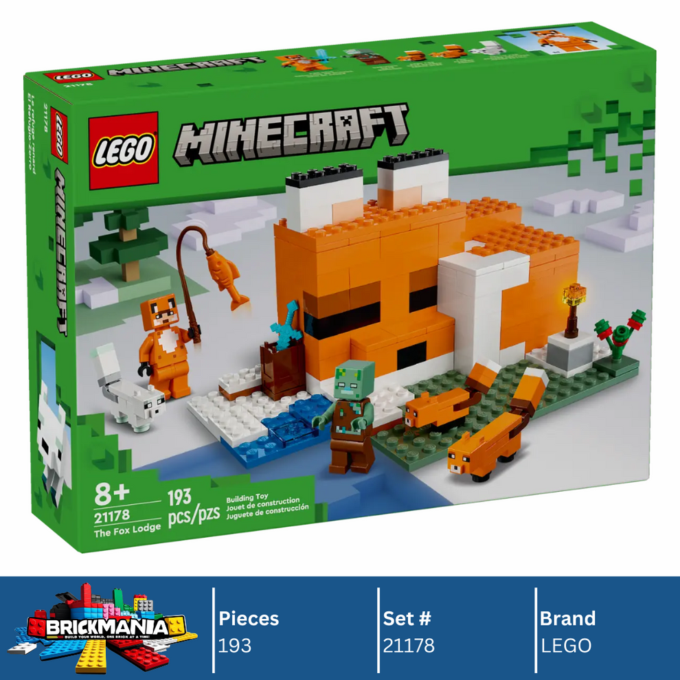 LEGO 21178 Minecraft The Fox Lodge | 193 PCS – Brickmania