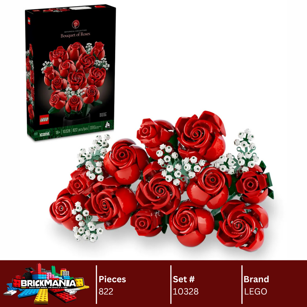 LEGO 10328 Bouquet of Roses | 822 PCS – Brickmania