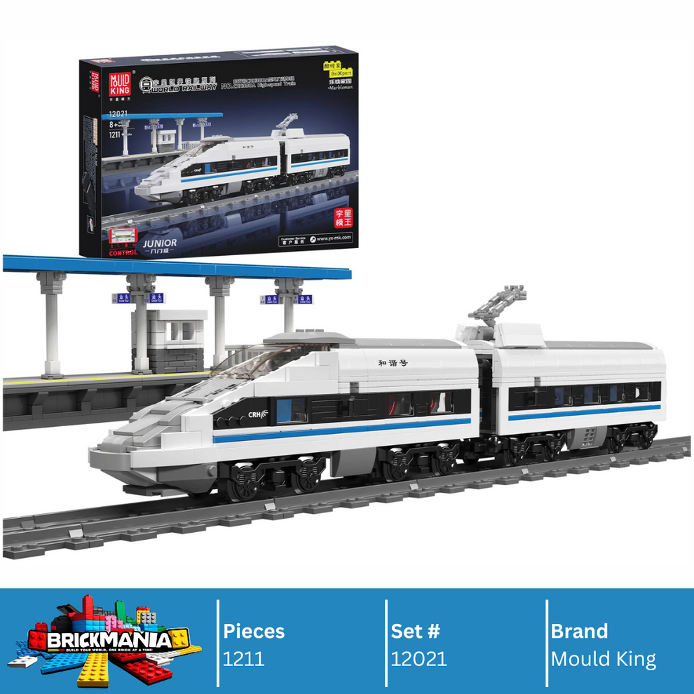 Mould King 12021 CRH380A High Speed Train Building Toy Set | 1211 PCS ...