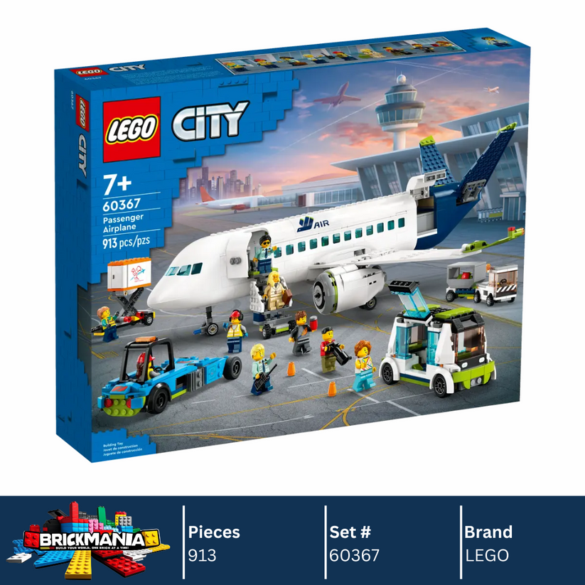 LEGO 60367 Passenger Airplane | 913 PCS – Brickmania
