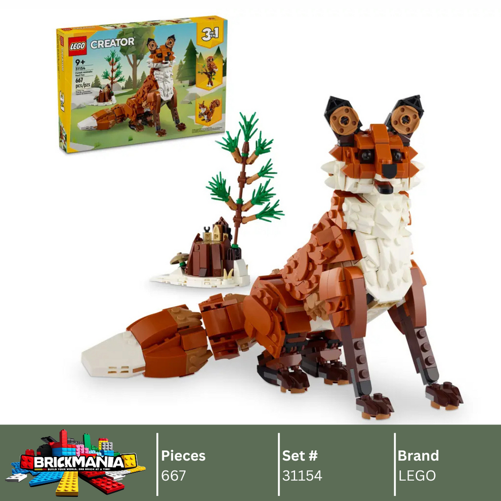 LEGO 31154 Forest Animals: Red Fox | 667 PCS – Brickmania