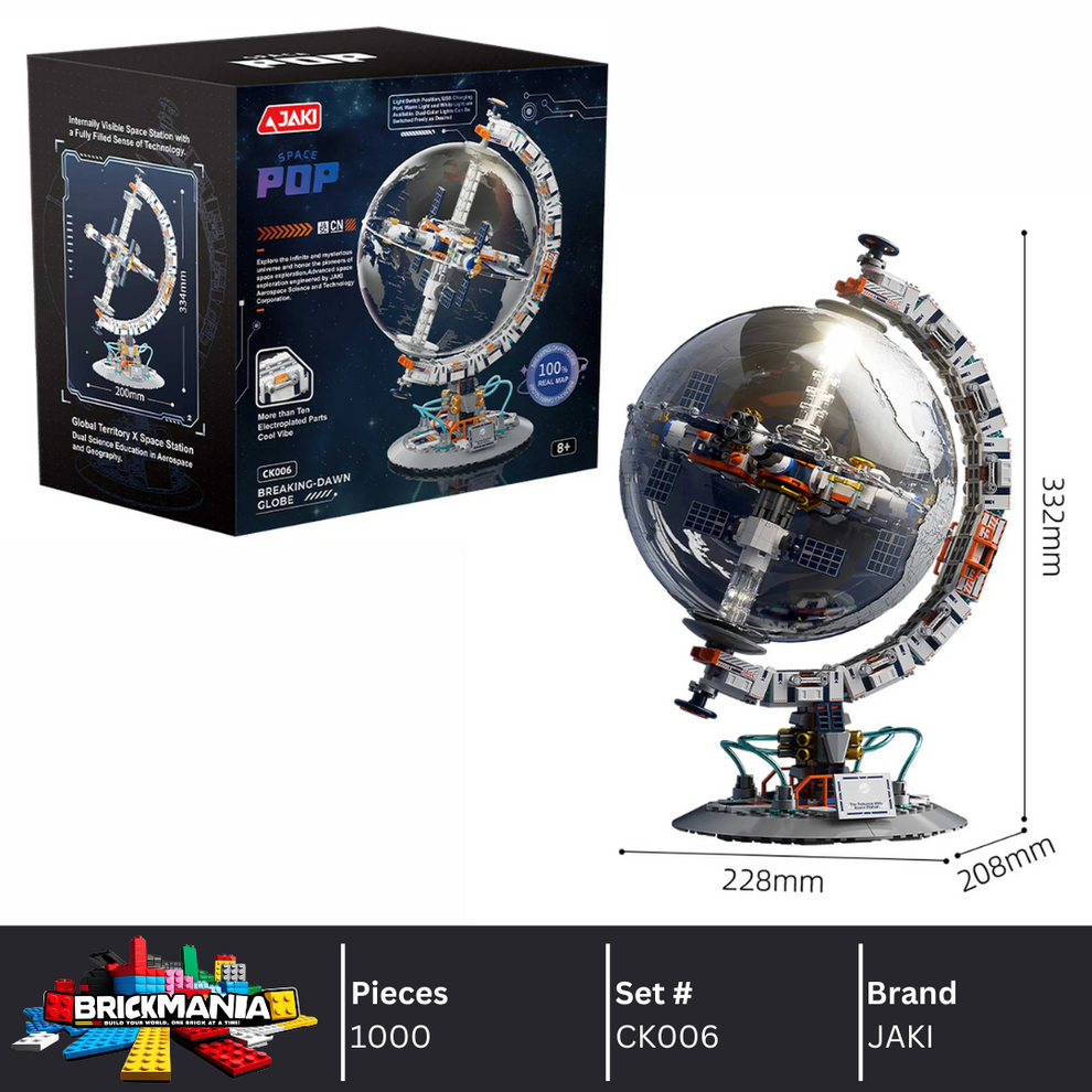 JAKI CK006 Globe Space Building Toy Set | 1000 PCS – Brickmania