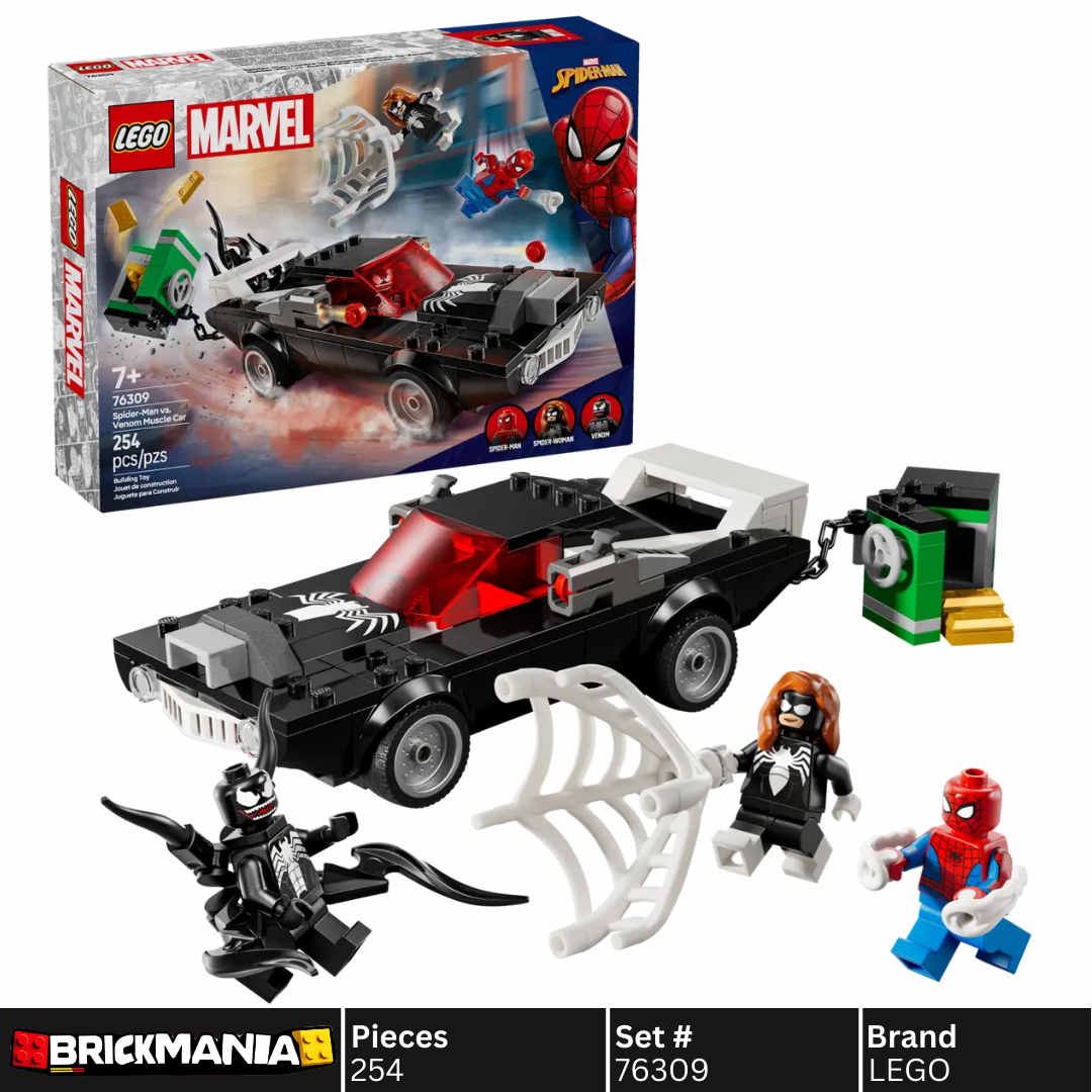 LEGO 76309 Marvel Spider-Man vs. Venom Muscle Car | 254 PCS – Brickmania