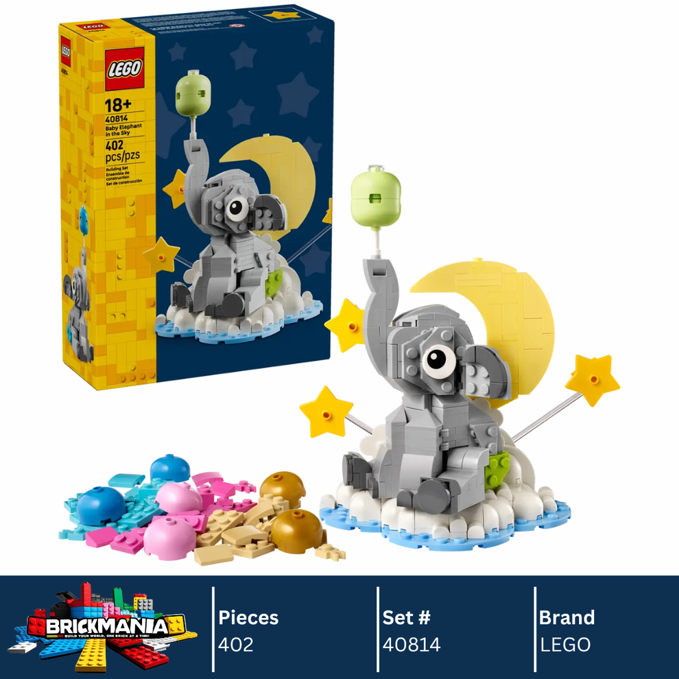 LEGO 40814 Creator Baby Elephant in the Sky | 402 PCS – Brickmania