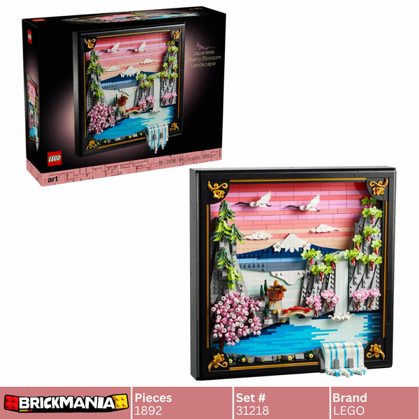 LEGO 31218 Art Japanese Cherry Blossom Landscape | 1892 PCS – Brickmania