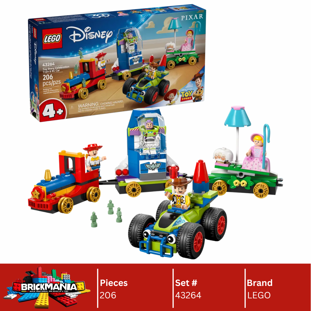 LEGO 43264 Disney Toy Story Celebration Train & RC Car | 206 PCS ...