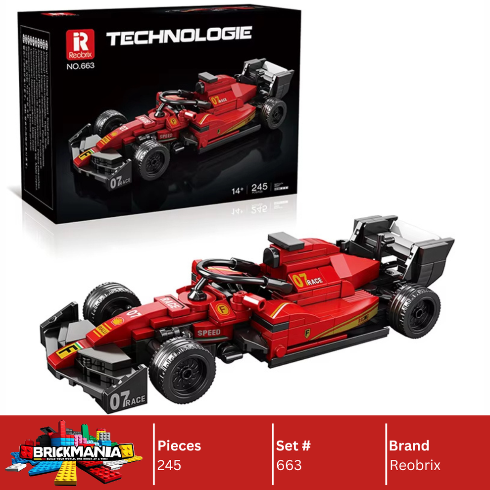 Reobrix 663 Race Car Building Toy Set | 245 PCS – Brickmania