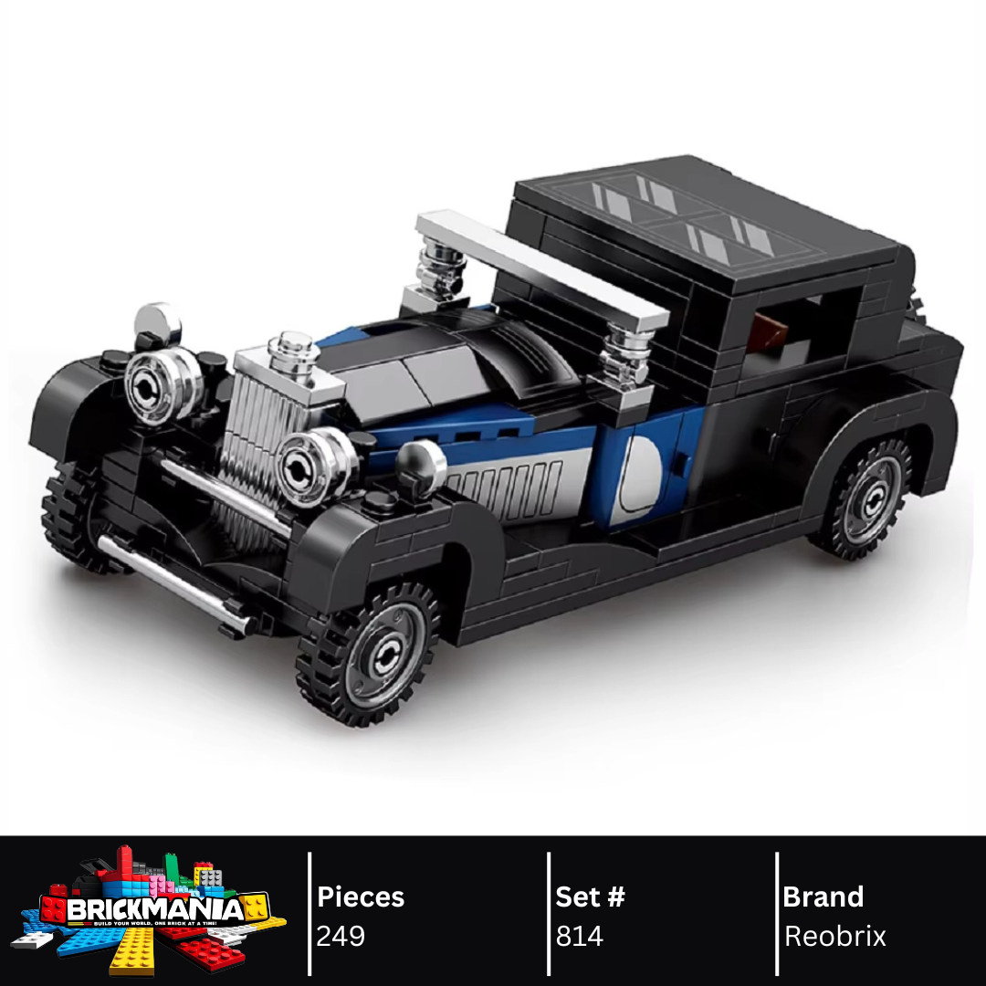 Reobrix 814 Bugatti Type 41 Royale Building Toy Set | 249 PCS – Brickmania