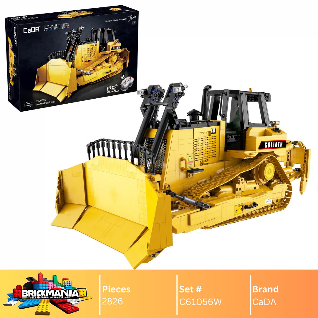 CaDA C61056W Goliath Bulldozer Building Toy Set | 2826 PCS – Brickmania