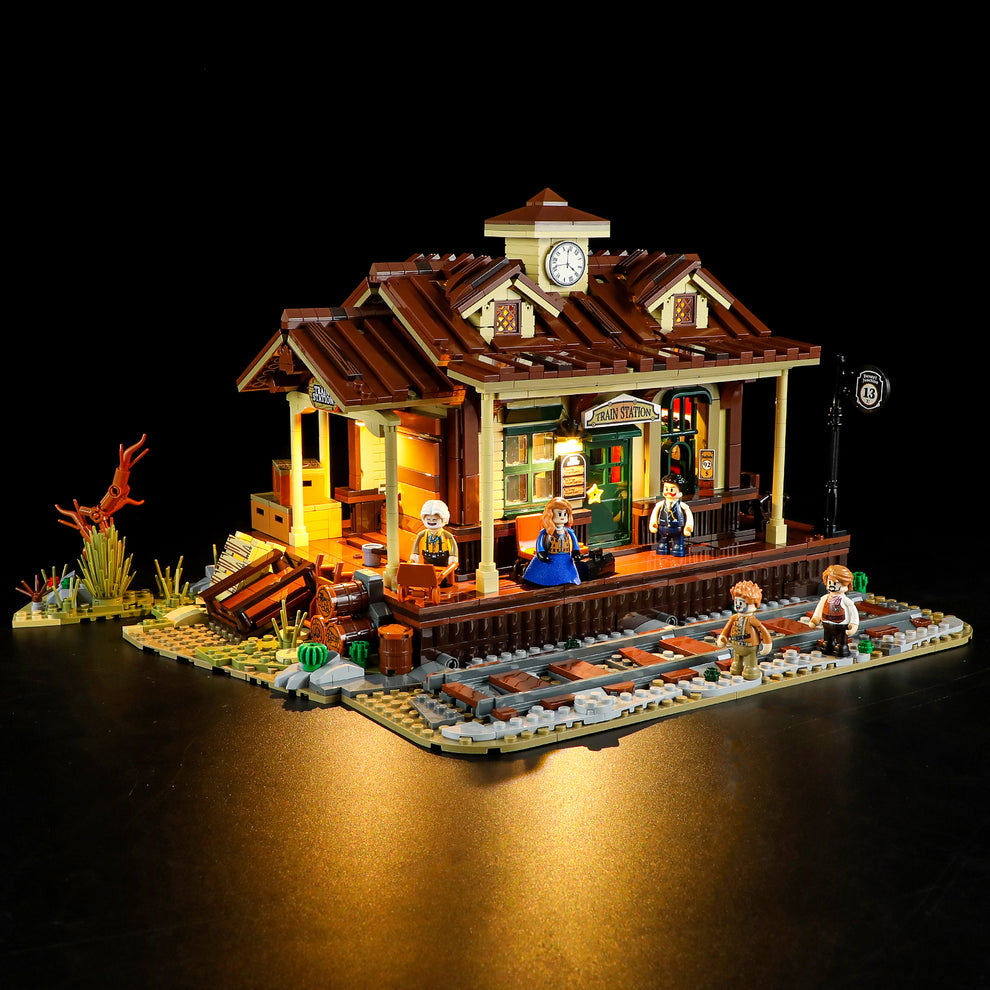 Lumibricks F9039 West Train Station Building Toy Set | 1974 PCS ...