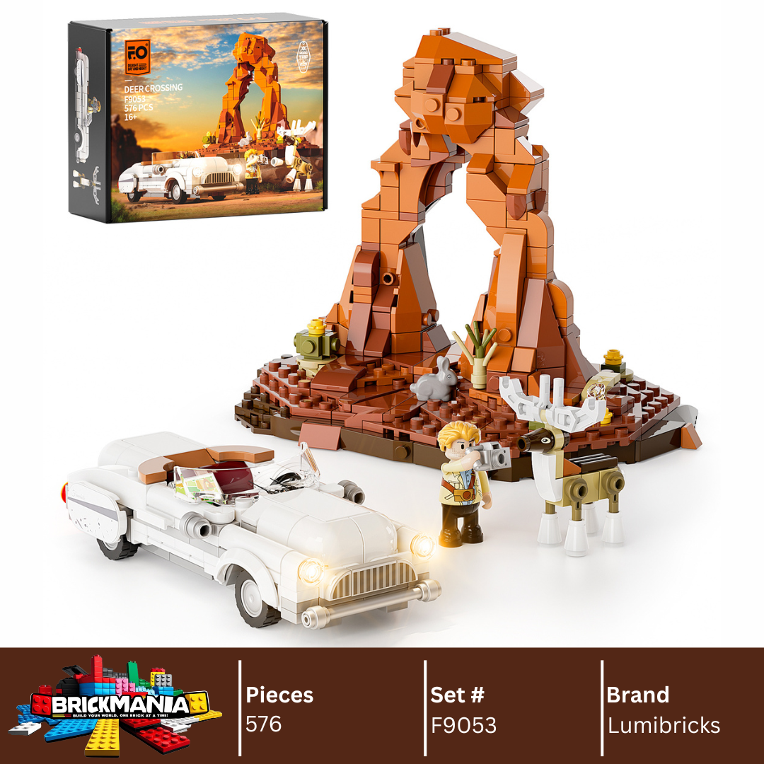 Lumibricks F9053 Deer Crossing Building Toy Set | 576 PCS – Brickmania