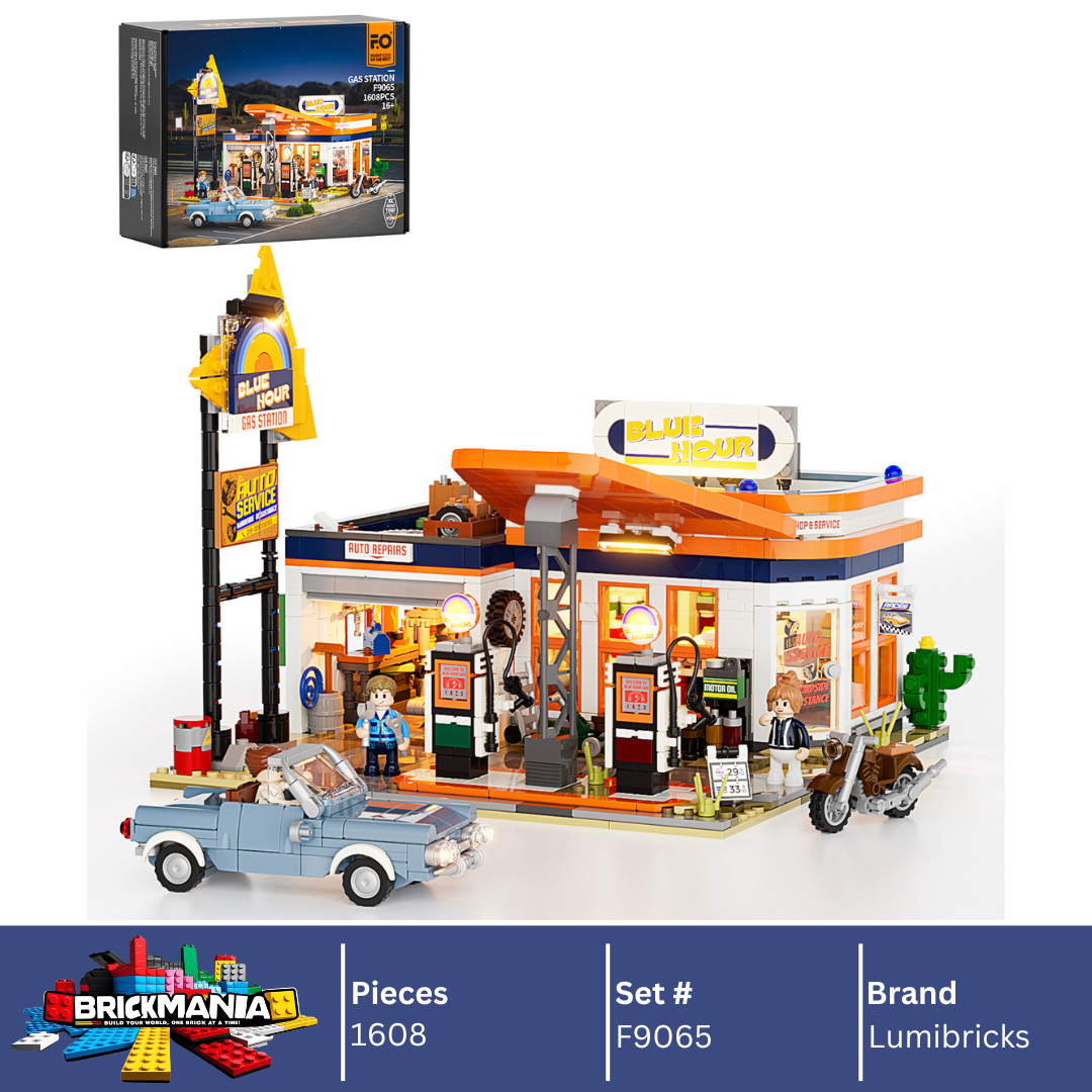 Lumibricks F9065 gas station Building Toy Set | 1608 PCS – Brickmania