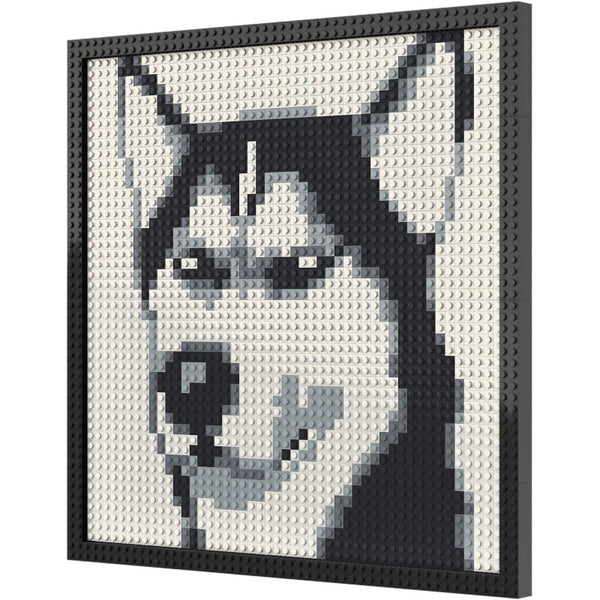 N0061 Husky Dog Mosaic Wall Art | 2304 PCS – Brickmania